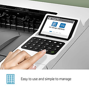 HP LaserJet Enterprise M406dn Monochrome Duplex Printer (3PZ15A) (Renewed)