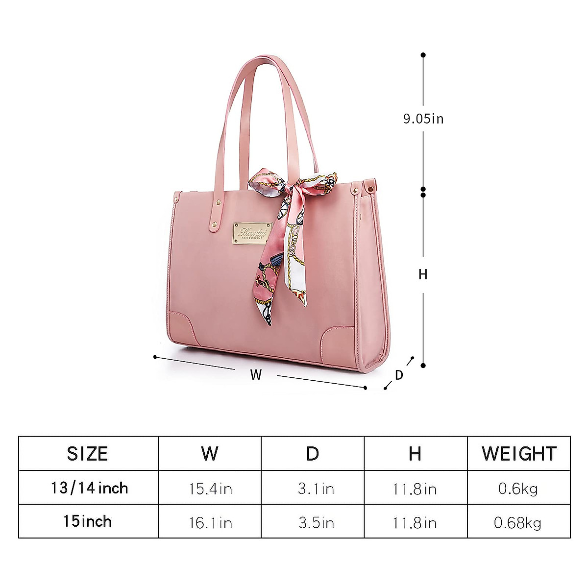 Kamlui Laptop Tote Bag for Women 15.6 inch 16 Waterproof Shoulder Messenger Tote Business Office Briefcase Large Capacity Sleeve Computer Case