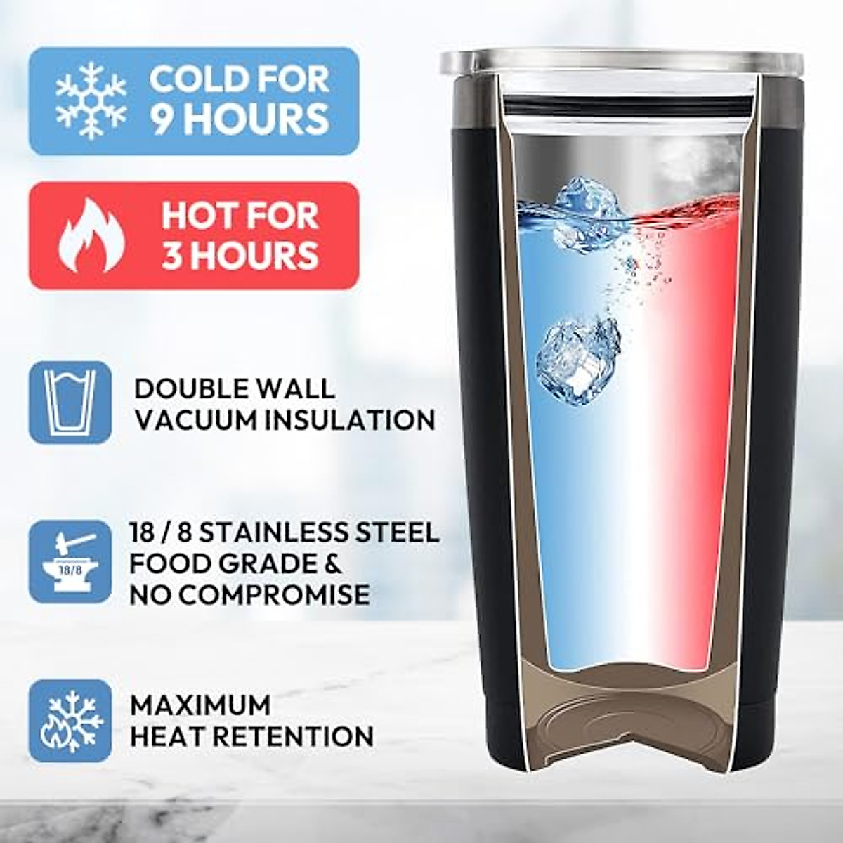 MASGALACC Dog Dad Gifts for Men - Dog Lover Mug - Dog Father Coffee Cup - Dog Fathers Day Gift - 20 Oz Stainless Steel Tumbler