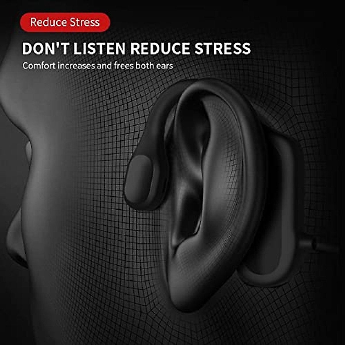 Betreasure Bone Conduction Headphones Bluetooth Earbuds Sports Noise Cancelling Wireless Hi-Fi Headphones for iPhone 12 13…