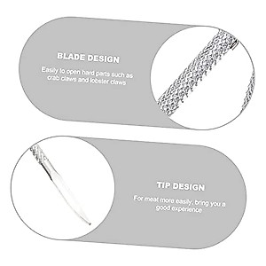 Ar Multitool 1 Set Crab Claws Heavy Duty Forks Spoons Set Stainless Steel Forks Seafood Tools Set Crab Leg Opener Crab Crackers Crab Picks Crab Eating Tools Set Multifunction