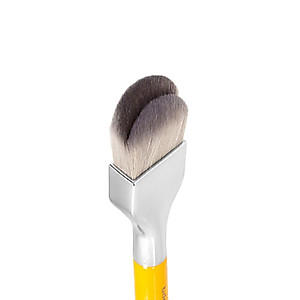 Bdellium Tools Professional Makeup Brush - Studio Series 952 Small Rounded Double Dome Blender - With Soft Synthetic Fibers, For Application & Blending (Yellow, 1pc)