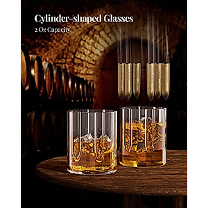 Gifts for Men Dad, Kollea 9 Oz Whiskey Decanter Set with 2 Oz Glasses, Unique Dad Birthday Gift Ideas from Daughter Son, Funny Military Retirement Present, Cool Liquor Dispenser for Home Bar