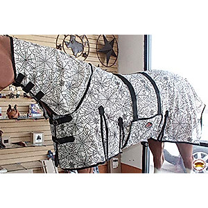 HILASON 69 Inches Horse Fly Sheet Ultra Violet Rays Protect Mesh Bug Mosquito Summer Spring | Fly Sheet | Horse Turnout Sheet | Fly Sheet for Horses | Bug and Mosquito Protection | Fly Sheet for Horse