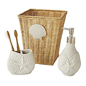 SKL Home Coastal Collage, Champagne-Wastebasket