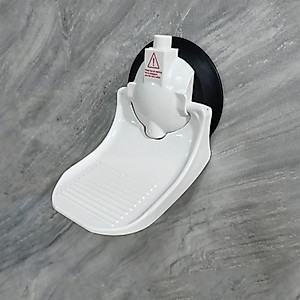 Shower Step for Shaving Legs, Non - Slip Suction Cup Foot Rest Shower Shaving Leg Assist, Foot Stand for Shower, Easy Installation and Removal Very Suitable for Traveling(White)