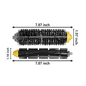 HsvrySa Replacement Parts for iRobot Roomba 600 and 700 Series 595 610 614 618 620 630 635 640 650 651 660 665 670 671 680 685 690 692 694 695 760 770 780 790 Vacuum,4 Sets Bristle & 4 Beater Brushes