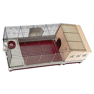 Krolik Extra-Large Rabbit Cage w/ Wood Hutch Extension Rabbit Cage Includes All Accessories and Measures 55.9L x 23.62W x 19.68H and Includes ALL Accessories