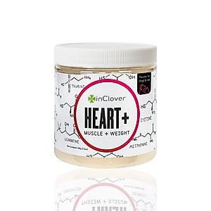 InClover, Dog Heart Health Supplement BioVibrant, Helps Support Dog Heart Health, Dog Supplement Treat Powder with Taurine Helps Pet Heart Health and Dog Weight Management, Dog Immune Support
