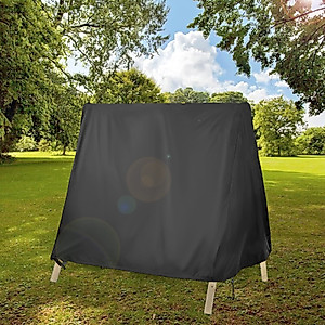 Kasla Outdoor Swing Cover, A Frame Patio Swing Cover,Swing Cover for Outdoor Furniture Porch Cover Glider Hammock Cover Waterproof 72" LX55 WX67 H