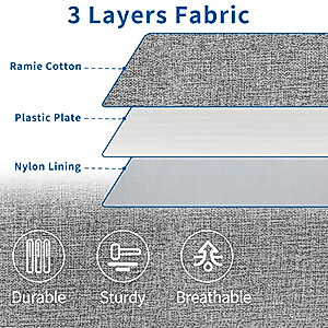 punemi Under Bed Storage With Lids, 2 Pack Large Underbed Storage Containers Clothes W/ 3 Handles, Foldable Low Profile Stackable Drawer Organizer Bins Box for Blanket Shoe Bedroom, 31.1*15.7*6inch