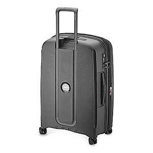 Delsey Paris Unisex Adult Expandable Suitcase, Black, M (71 cm-81 L + 8 L)