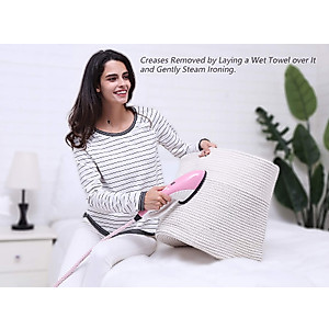 Large Cotton Rope Baskets 18'' x 16'', Woven Blanket Storage Baskets with Handles, Baby Kids Toy Bins Storage,Decorative Laundry Baskets in Nursery Living Room