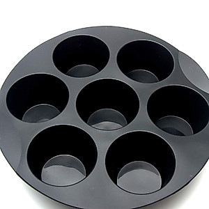 Air Fryer Accessories, 18cm or 21cm Air Fryer Silicone Cupcake Mold, Universal Chocolate Muffin Cake Mold(18cm)