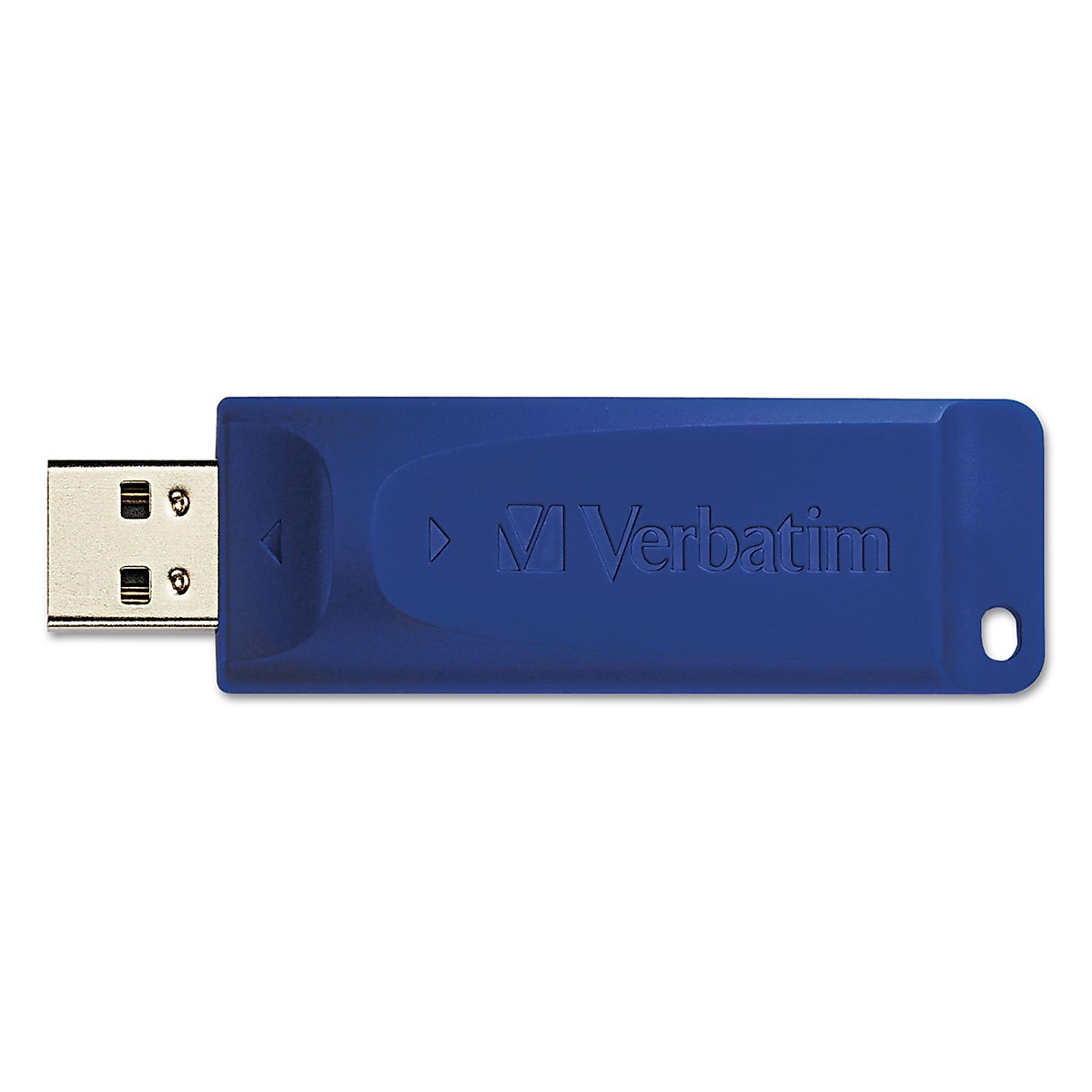 Verbatim 4GB USB 2.0 Flash Drive - Cap-Less & Universally Compatible - Blue, Model:97087