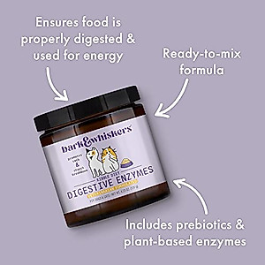 Dr. Mercola, Bark & Whiskers, Digestive Enzymes for Cats & Dogs, 150 Scoops (4.23 oz), Kibble Diets or Pets with Sensitive Stomachs, Non GMO, Gluten Free, Soy Free