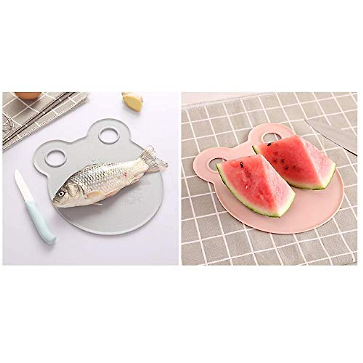 WOIWO 2 PCS Multi-Functional Kitchen Chopping Board Household Chopping Board Food Classification Chopping Board Fruit Chopping Board Place Mat