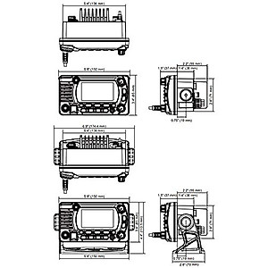 Standard Horizon GX1800G Fixed Mount VHF w/GPS - Black