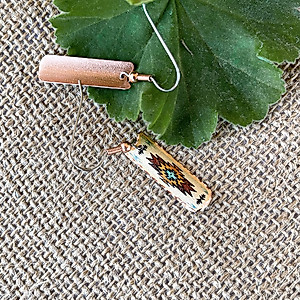 FRONT LINE JEWELRY Native American Earrings: Sunburst Motif Earrings Southwestern Earrings Native American Jewelry