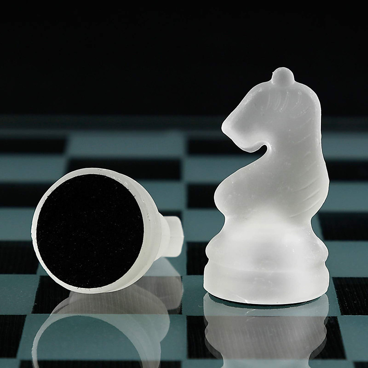 Upgraded Acrylic Chess Board Anti-Broken Elegant Glass Chess Pieces Chess Game Chess Set Chess Game