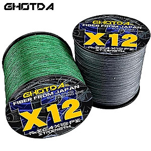 12 Strands Braided Fishing Line PE Fishing Line 25-120LB Multifilament Fishing Line Smooth Fishing Cord Wire