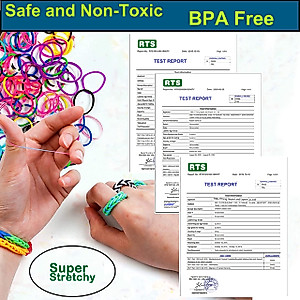 XYTLAX 16800+ Rubber Bands for Bracelets Making Kits in 35 Colors,600 S-Clips,300 Beads, 30 Charms, DIY Rubber Loom Bands Kit DIY Art Craft Birthday Christmas Gift (Blue)