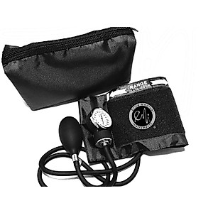 EMI Platinum Series Deluxe Black Cardiology Stethoscope ESC-333 AND EBD-217 Sphygmomanometer Set