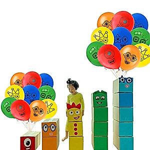 Numberblocks Birthday Party Supplies，Numberblocks Theme Party Decoration