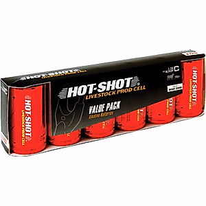 HOT-SHOT Replacement Battery Pack Six C Size Alkaline Batteries (Item No. ALKDP)