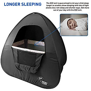 EasyGoProducts EGP ZZZ Play & Crib Sleeping Cover Instant Tent – Compatible with Pack ‘n Play, Baby Bjorn & Lotus Travel Crib – New Improved - Patented
