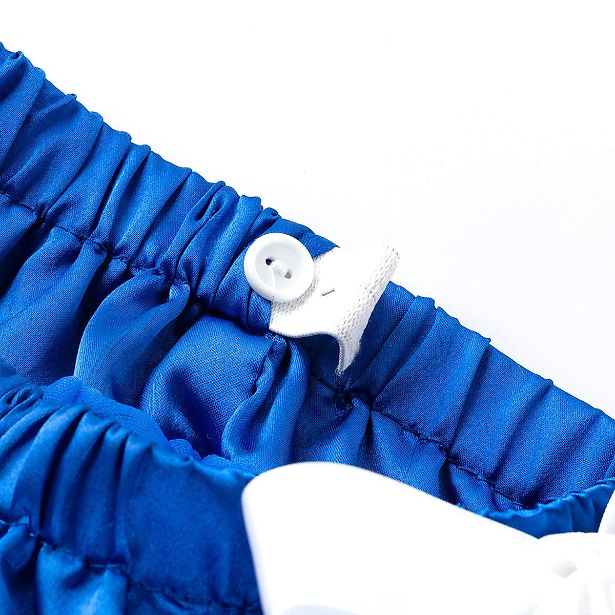 4th of July Baby Girl Outfit American Flag Romper + Ruffle Tulle Tutu Skirt + Flower Headband + Shoes Toddler 1st Birthday Unicorn Dress Independence Day Patriotic Party Clothes 4pcs Set White 0-3M