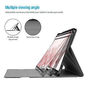 ProCase Galaxy Tab S8 / Tab S7 11 inch Keyboard Case SM-X700 X706 SM-T870 T875 T878, Slim Lightweight Protective Cover with Magnetically Detachable Wireless Keyboard -Black