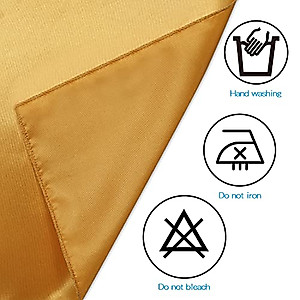 12 Pack 12" x 108" Satin Table Runners, Satin Silk Polyester Gold Table Runner for Party, Wedding Decoration, Gold