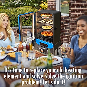 Grill Heating Element Replacement Part for Pit Boss Electric Smoker 2 Series Analog & 3 series Digital Electric Vertical Smoker , 120V, 1650W