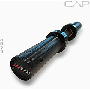 CAP Barbell 2' Solid Olympic Dumbbell Handle, No Collars, Black (New Version)