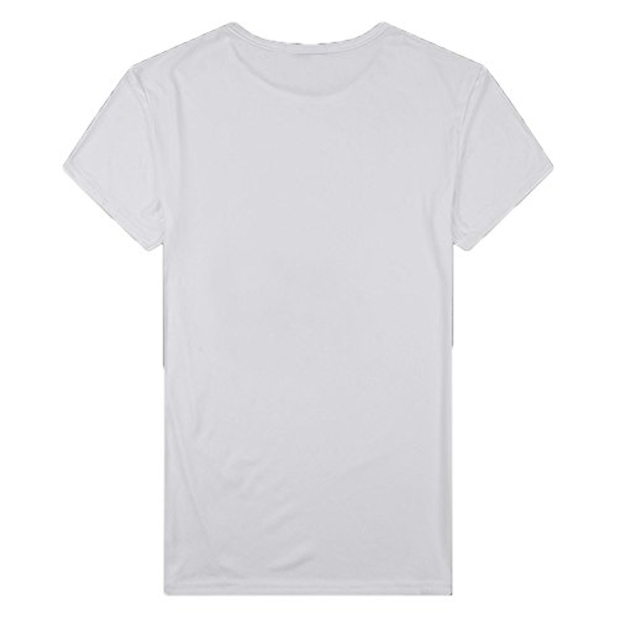 YOMXL Short Sleeve T-Shirts Mens Cotton Graphic Printed Crew Neck Tee Casual Summer Pullover Tops White