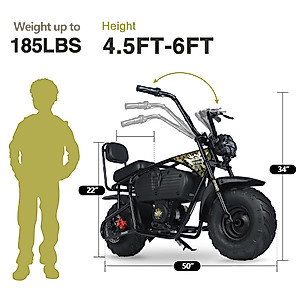 Oryxearth 36V Battery Powered Mini Electric Bike, Mini Dirt Bike for Kids, Electric Motorcycle for Kids Ages Over 13