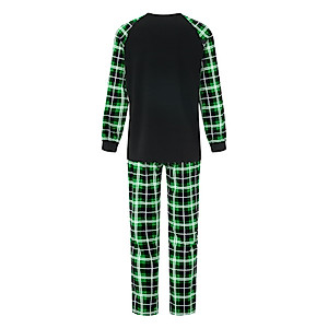 VS&LLWQ Family Christmas Pjs Matching Sets Christmas Pajamas for Family Christmas Elf Pjs Holiday Xmas Jammies Set(#104-Men, Medium)