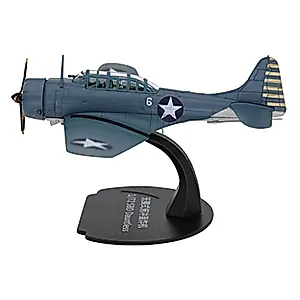 TANG DYNASTY 1:72 SBD Dauntless Dive Bomber Metal Plane Model,United States Navy,World War II, Military Airplane Model,Diecast Plane,for Collecting and Gift