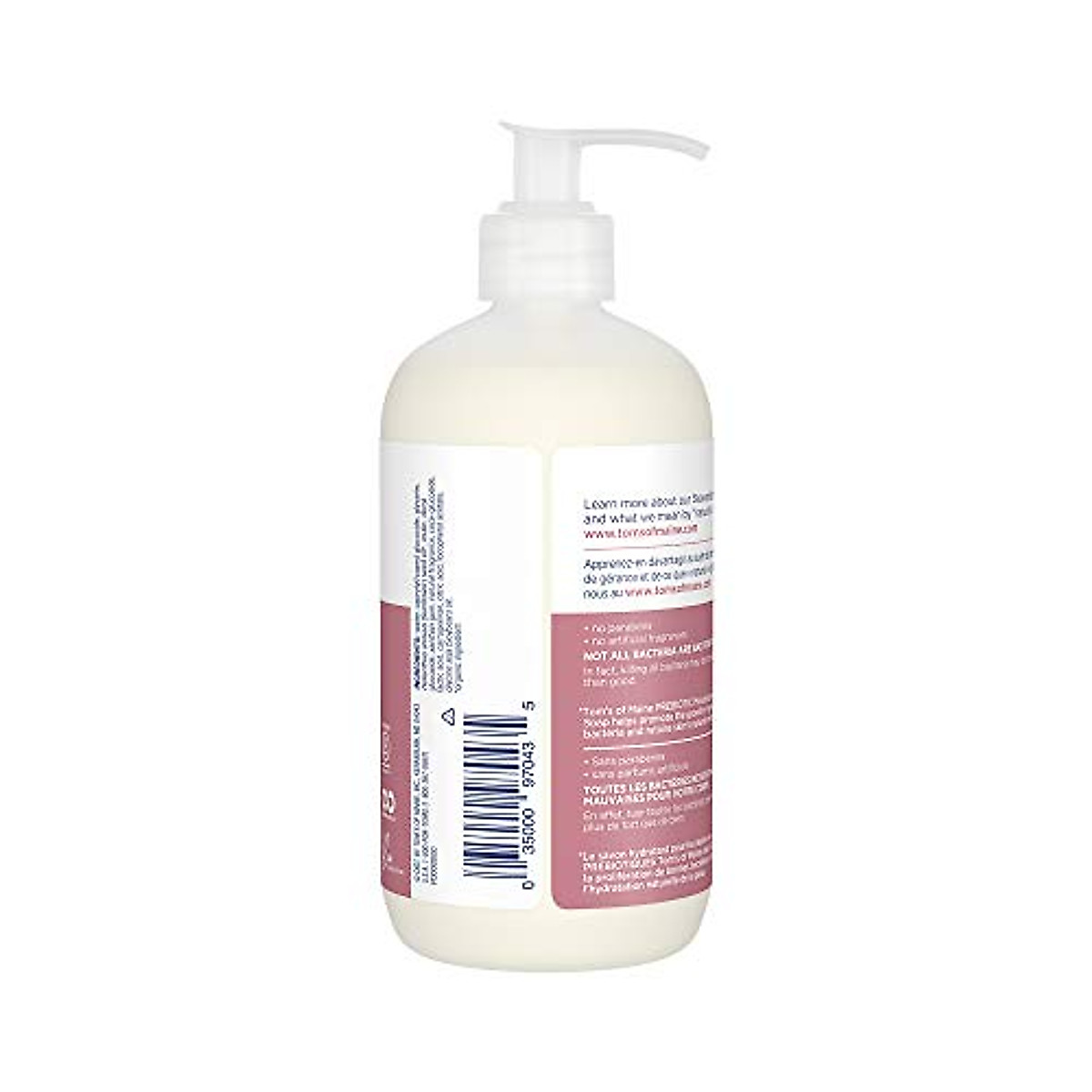 Tom's of Maine Prebiotic Moisturizing Natural Liquid Hand Soap, Soft Rose, 12 oz.