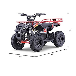 MotoTec 36v 500w Sonora Kids ATV Red