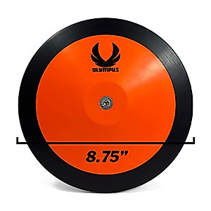 Olympus Podium Discus 2kg -1.6kg - 1kg High-Spin Discus, 80% Rim Weight - World Athletics Approved Track & Field Throwing Discus for High School & College Athletes (1, kilograms)