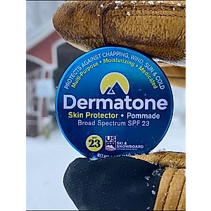 Dermatone Classic Tin | Advanced Therapy Skin Protection Balm | Moisturizing Skin Balm | SPF23 Sun Protection | Moisturizing| Heals & Repairs | Long Lasting | Great for Outdoors, Skiing, Running, Cycling, Hiking, 0.5 oz, 1-pack