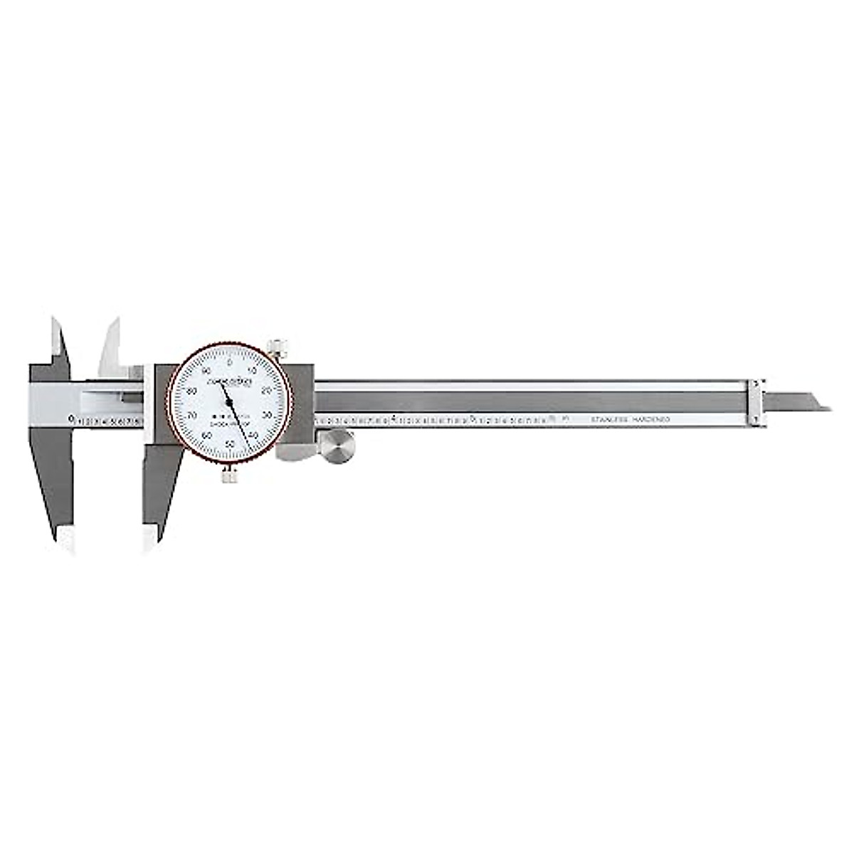 Accusize Industrial Tools 0-6 inch by 0.001 inch Precision Dial Caliper, Stainless Steel, in Fitted Box, P920-S216