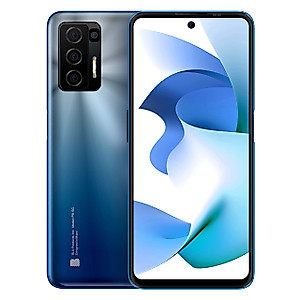 BLU F91 5G | 2022 | 3-Day Battery | Unlocked | 6.8” Full HD+ Display | 128/8GB | 48MP Quad Camera | NFC Capable | US Version | US Warranty | Sky Blue (Renewed)