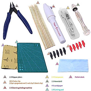 Swpeet 87Pcs Kit Compatible for Gundam Modeler Basic Tools and Gundam Model Tools Kit Perfect for Model Kit Building Beginner Hobby Model Assemble Building with Duty Plastic Container