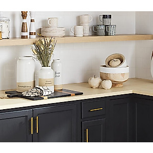 Mud Pie Paulownia Nested Bowl Set, Natural, small 6" x 9" dia | large 7 1/4" x 11" dia