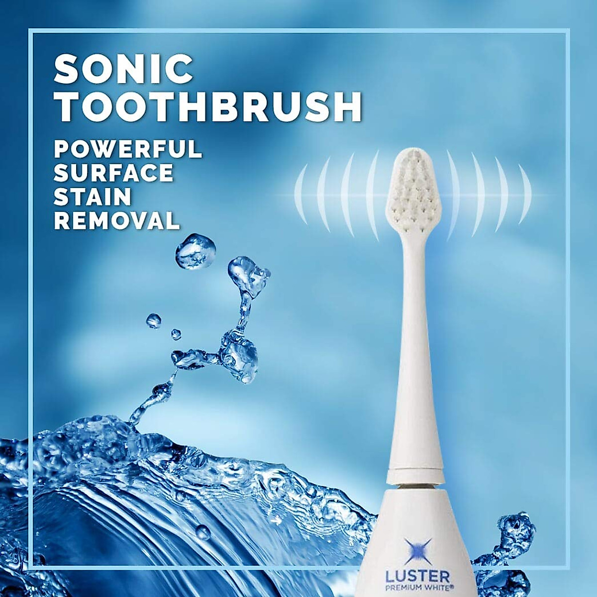 LUSTER Premium White Pro Sonic Dental Teeth Whitening System with Power Sonic Toothbrush