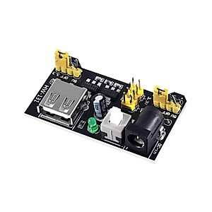 Aoicrie 10PCS 3.3V 5V Power Supply Module for MB102 102 Prototype Breadboard DC 6.5-12V or USB Power Supply Module