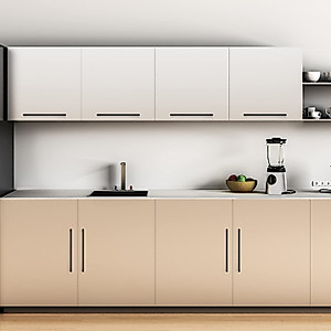 Ravinte 1 Pack 12-3/5 Inch Kitchen Square Cabinet Handles Matte Black Cabinet Pulls Black Drawer Pulls Kitchen Cabinet Hardware Kitchen Handles for Cabinets Cupboard Handles Drawer Handles